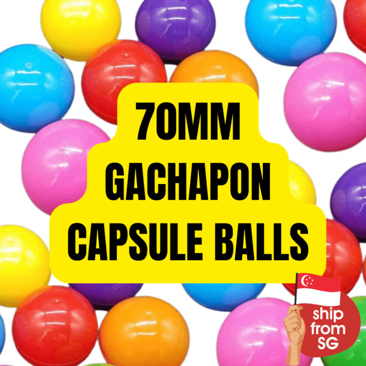 70MM Large Size Gachapon Machine Capsule Empty Ball Shell for Toys ...