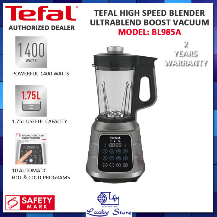 TEFAL BL985A HIGH SPEED BLENDER ULTRABLEND BOOST VACUUM MODEL 1300W ...