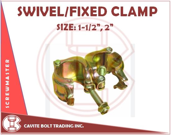 SWIVEL / FIXED CLAMP (1-1/2" , 2" ) | Lazada PH