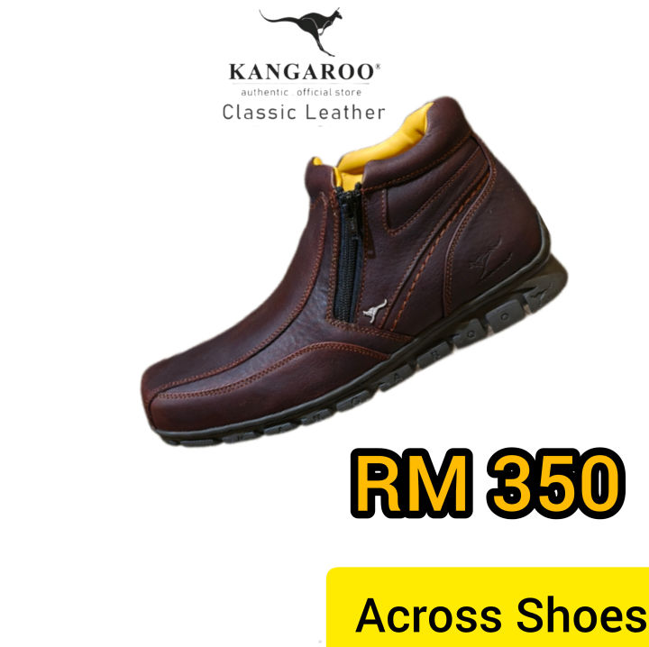 ORIGINAL KANGAROO FULL LEATHER KGC-9652 Men Shoe (Maroon) | Lazada