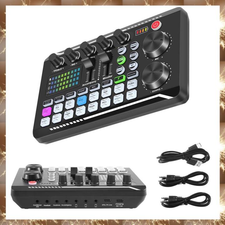 (TIPM) F998 Sound Card Microphone Sound Audio Interface Mixer Sound ...