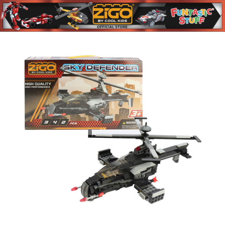 ZIGO Sky Defender Building Blocks, Toys for Kids, Aircraft Blocks (342 ...