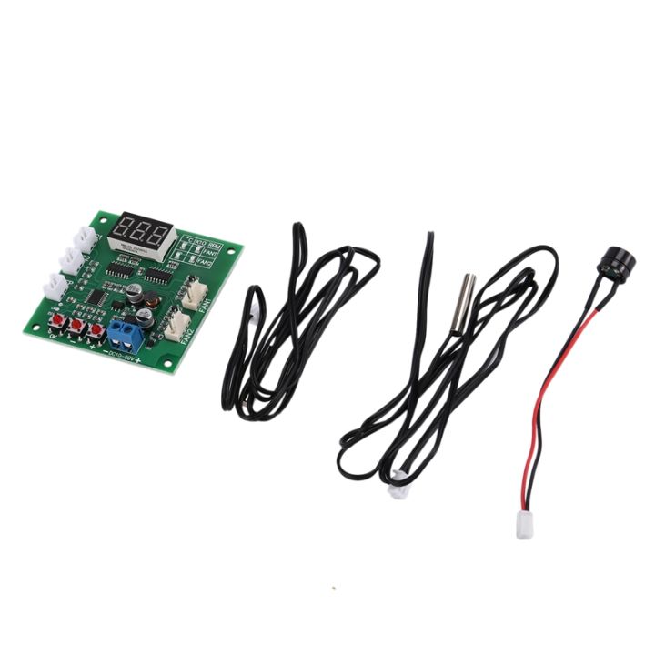 (CFEB) 2 CH 4 Wire Voltage Regulator LED Digital PWM Motor Speed Controller Fan Temperature ...