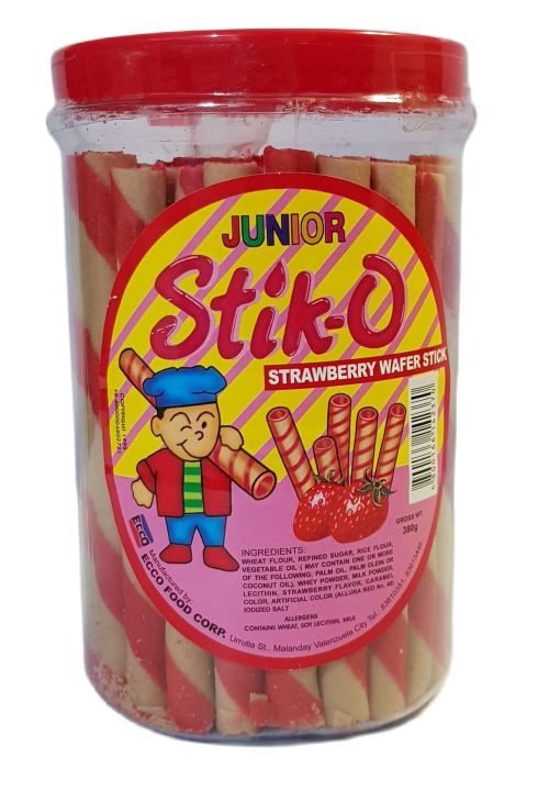 ECCO Junior STIK-O Strawberry Flavor Wafer Stick (pack of 2 jars x 380 ...