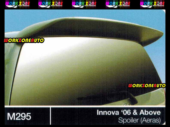 M295 Toyota Innova Top Fiber Spoiler (Aeras) Body kit Bodykit | Lazada