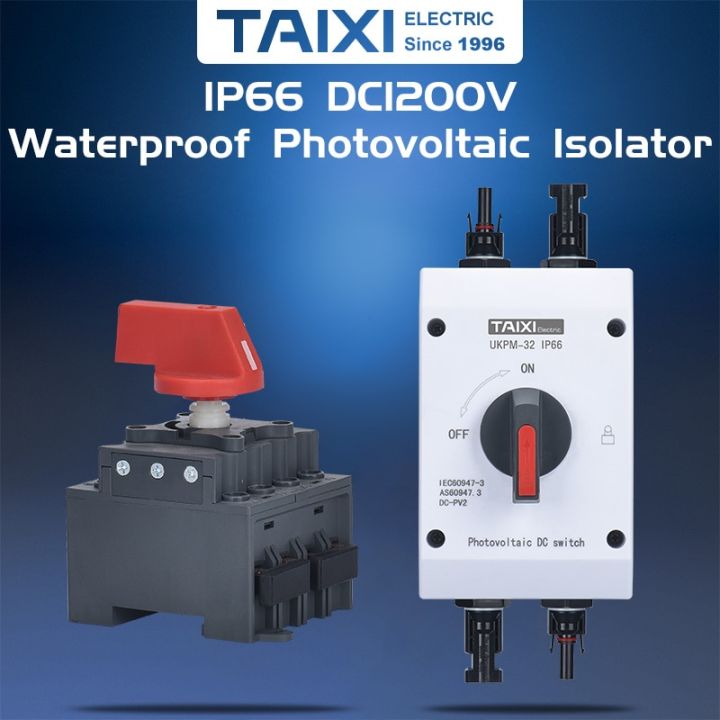 Outdoor Waterproof IP66 Solar DC 1000V 1200V 16A 32A Breaker PV ...