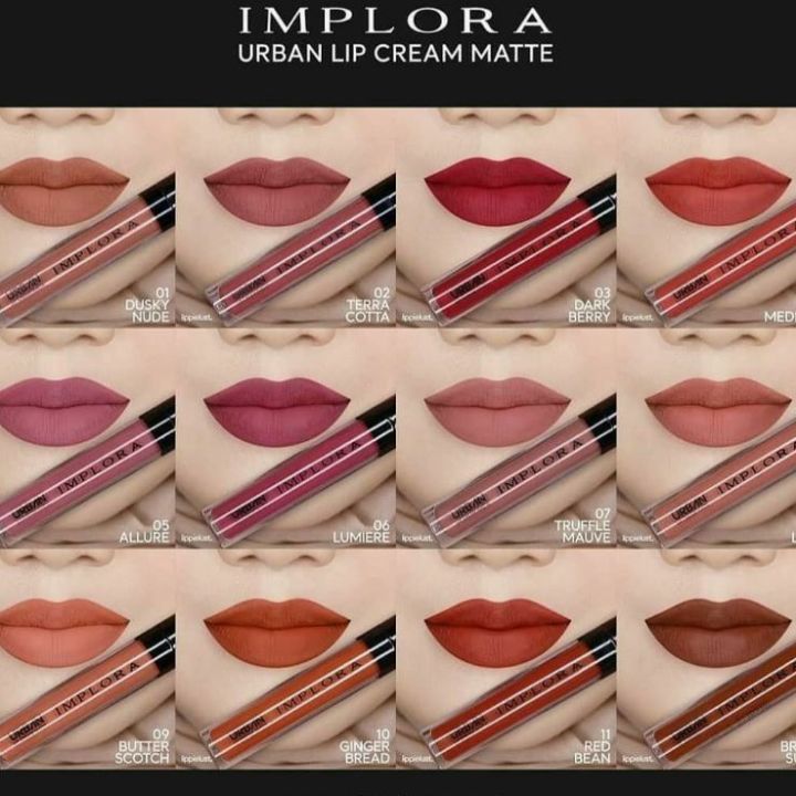 Implora Urban Lip Cream Matte - Lip Cream Implora - Lip Matte - Lipstik ...