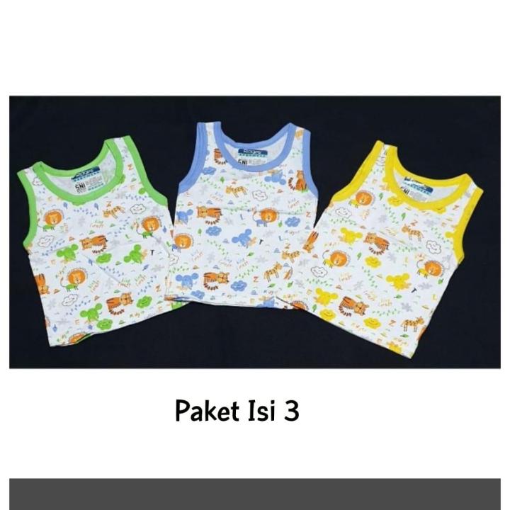 Isi 3 Singlet Anak Bayi Ridges | Lazada Indonesia