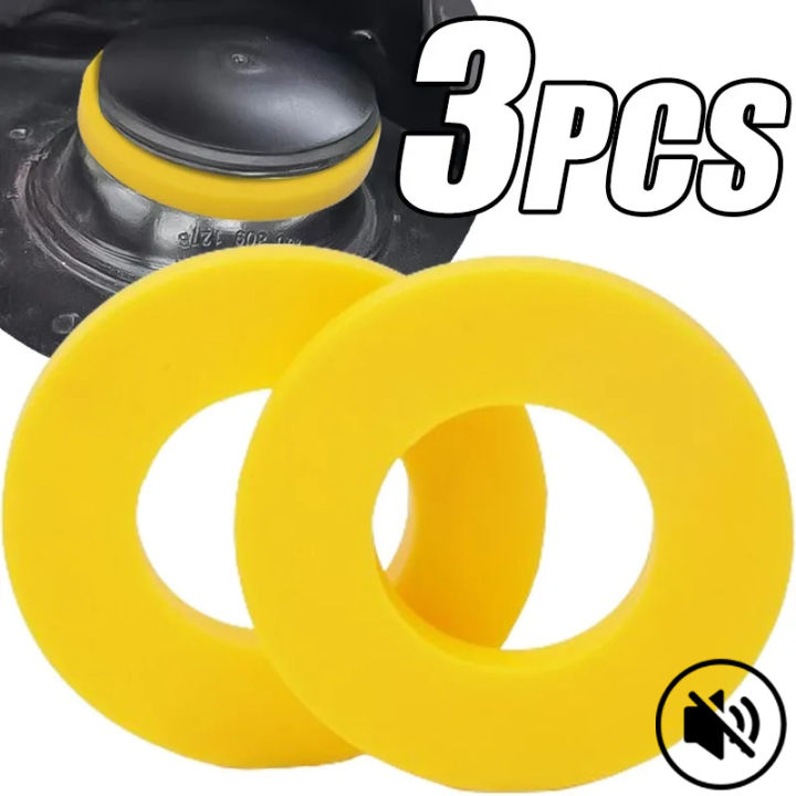 3pcs Universal Car Silencer Pad Rubber Bushing Dampers Front Strut ...