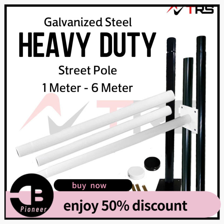 Pole, Tiang Street Light Solar Pole 1-6M Parking Pole CCTV Camera Pole ...