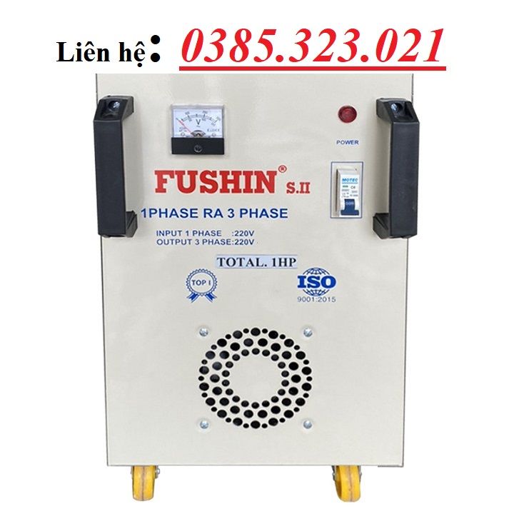 Máy Biến Áp Fushin 1 Pha 220V Ra 3Pha 220V 1HP, chuẩn theo sóng Sin ...