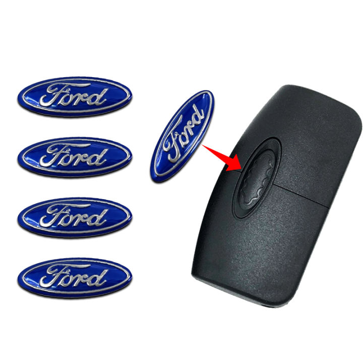 LAIFU 3Pcs Metal Car Remote Control Key Shell Emblem Sticker for Ford ...