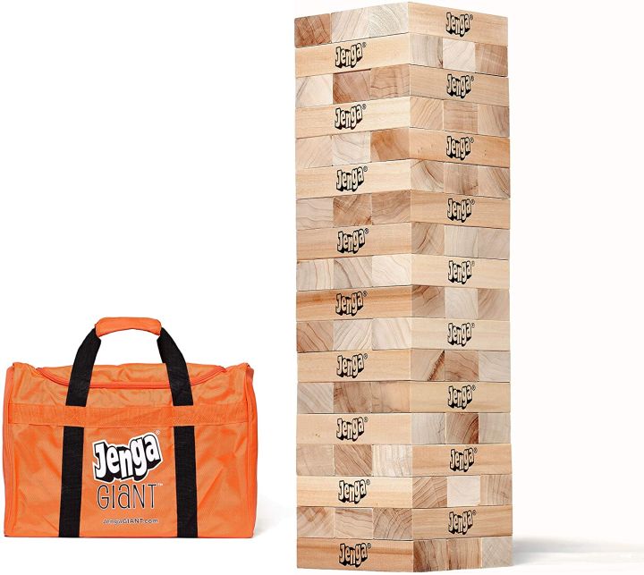 GIANT Jenga Jumbo X-Large XL Wooden Wood Jenga Toppling Tower Set JS7 ...