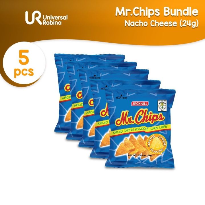 Mr. Chips Nacho Cheese Flavored Corn Chips 24g - 5 packs | Lazada PH