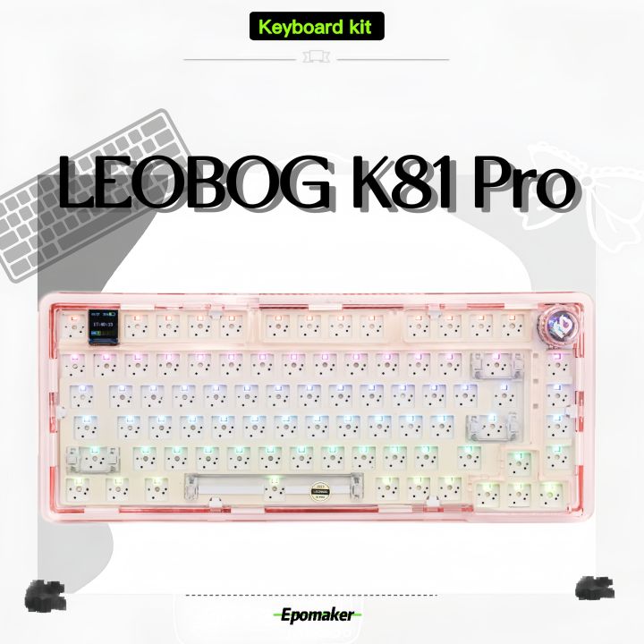 EPOMAKER x LEOBOG K81 Pro LED Mechanical Keyboard Kit 75% 81-Key Hot ...