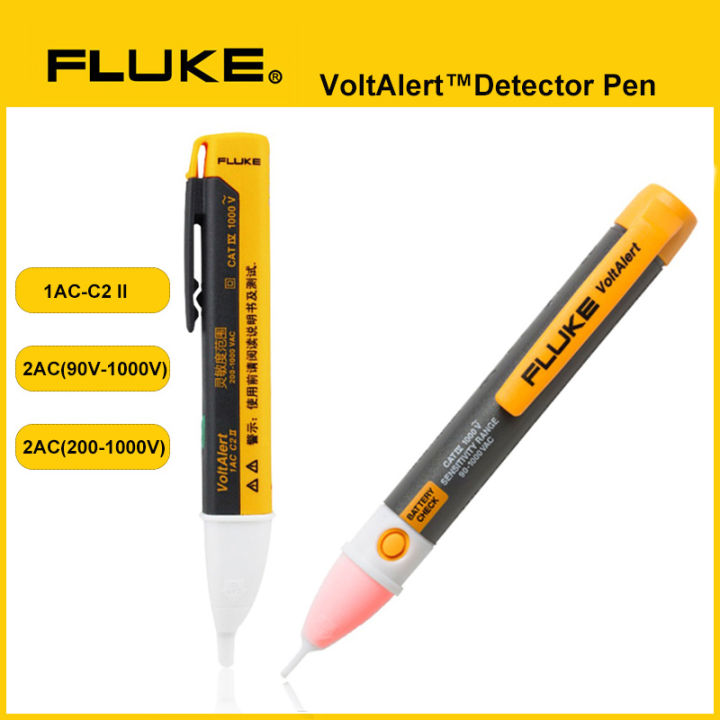 FLUKE VoltAlert AC Non-Contact Voltage tester Detector Pen 1AC-C2 II ...