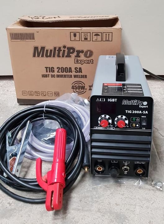 MULTIPRO Mesin las 450 watt TIG 200 A SA ARGON trafo las listrik low ...