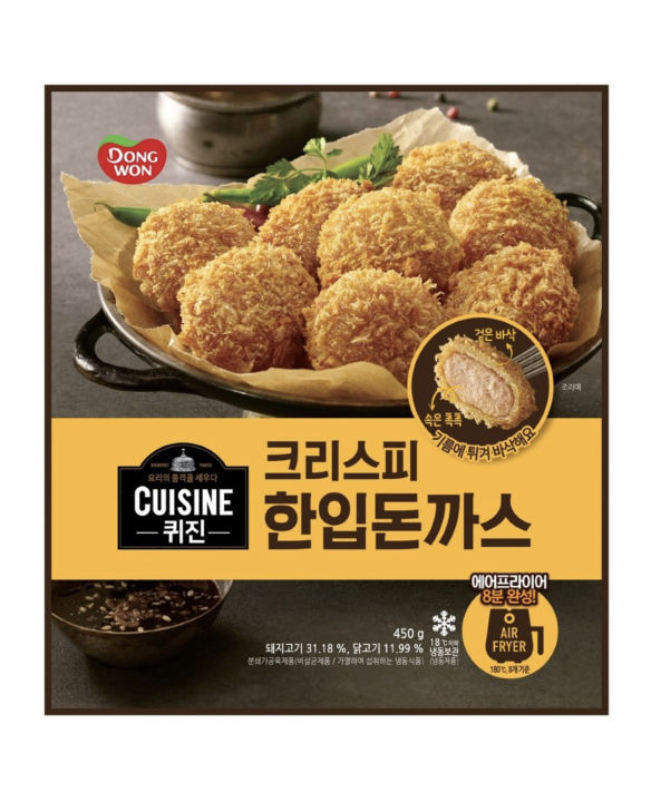 [Original] 크리스피한입돈까스 Dongwon Crispy Mini Tonkatsu (หมูแผ่นชุบเกล็ดขนม ...