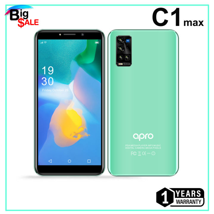 โทรศัพท์มือถือ Apro รุ่น C1max จอใหญ่ 5.9นิ้ว สแกนหน้า ใช้เป๋าตังค์ได้ ใช้ธนาคารได้ ประกันศูนย์1 ...
