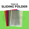 Plastic Sliding Folder A4 12pcs Plastic Folder Sliding 12pcs 1 dozen ...