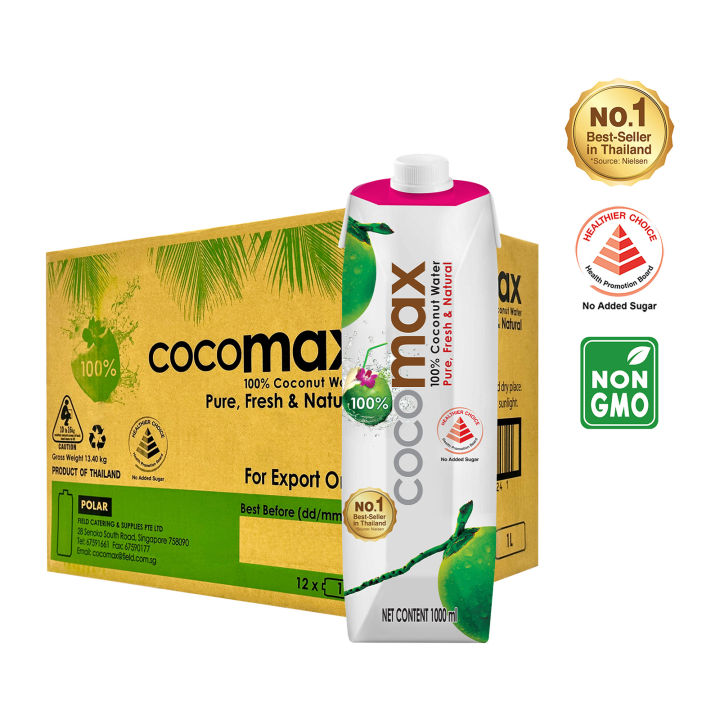COCOMAX Coconut Water 1000ML - Case | Lazada Singapore