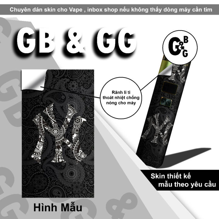 Miếng dán skin thiết kế cho xlim V1 / Xlim V2 / xlim SE / favostix ...