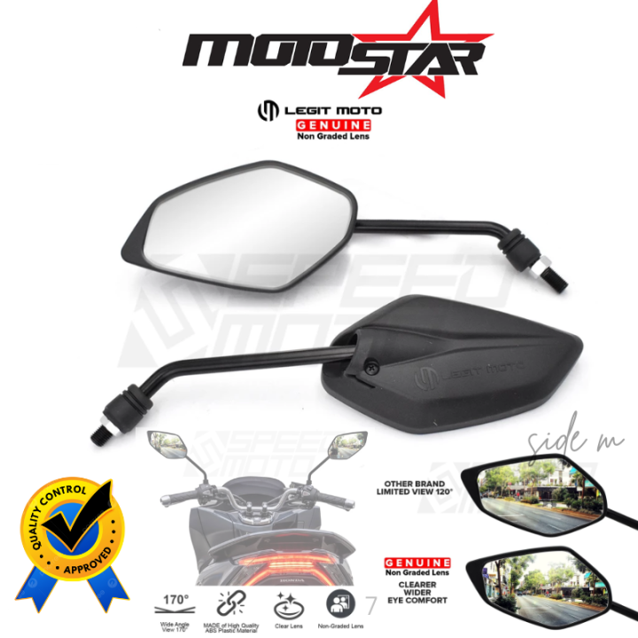 Motorstar Nicess 110 LEGITMOTO SIDE MIRROR NON-GRADED CLEAR LENS ...