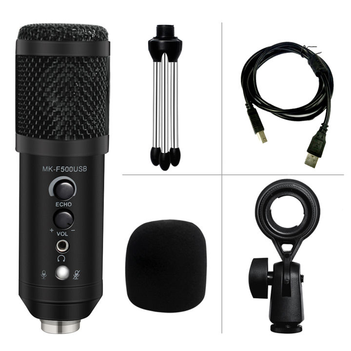 USB Professional Microphone Condenser For PC Gaming Singing Streaming ...
