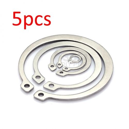 5pcs Stainless Steel 304 Washer Elastic External Circlips Snap ...