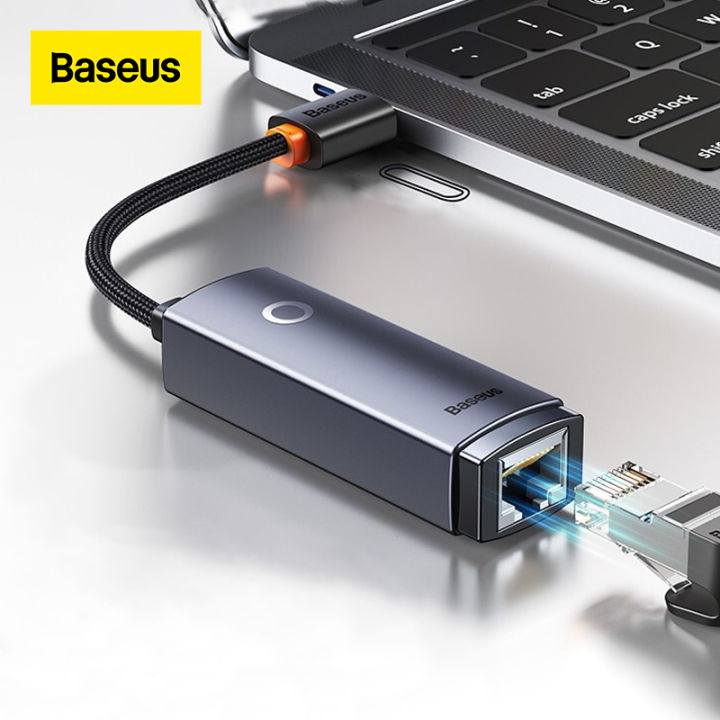 Baseus Network Adapter Type-C to Ethernet RJ45 Lan Gigabit Adapter LAN ...
