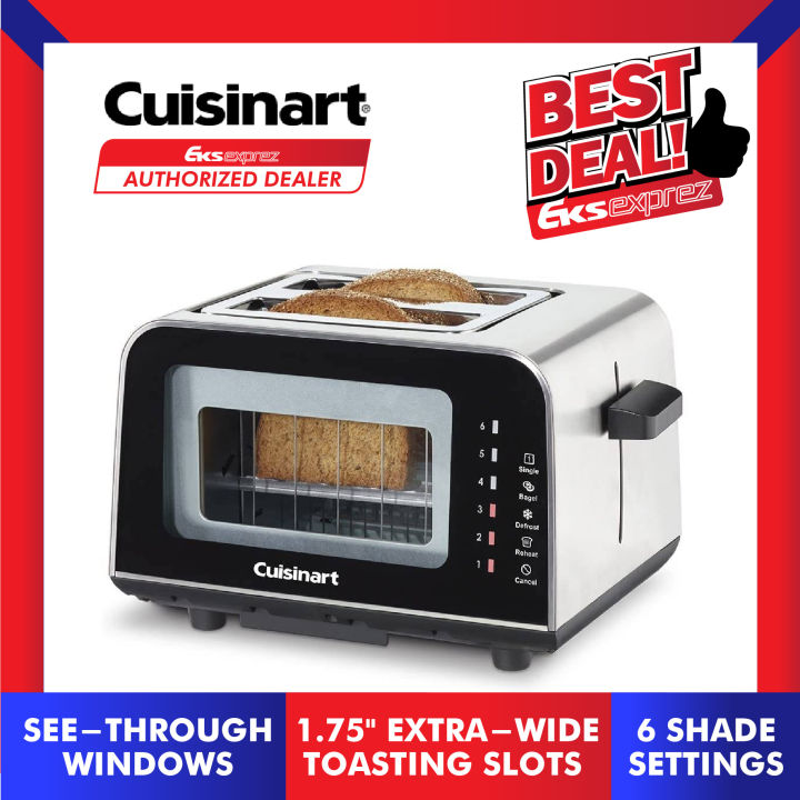 Cuisinart ViewPro™ Glass 2 Slice Toaster CPT-3000 / CPT-3000HK with 1. ...