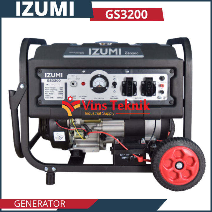 Mesin genset listrik 2000watt generator GS3200 IZUMI GS 3200 | Lazada ...