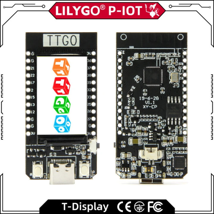 Lygo lilygo®Ttgo T-display ESP32 WiFi development board Bluetooth 1.14 inch st7789v IPS LCD ...