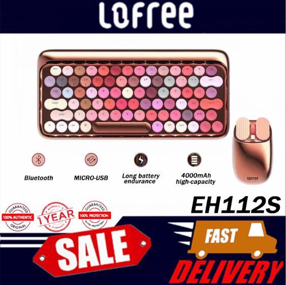 LOFREE Retro Keyboard EH112S Lipstick Keyboard and Mouse Set Wireless ...
