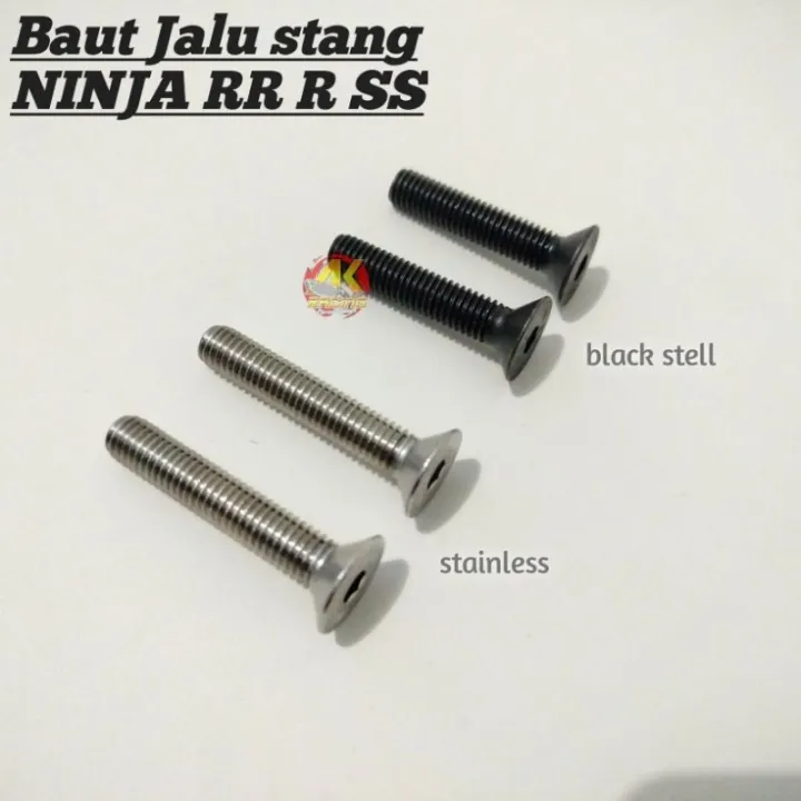 Baut Jalu bandul Stang Stir NINJA R RR SS baut 12 Jalu stang ninja ...