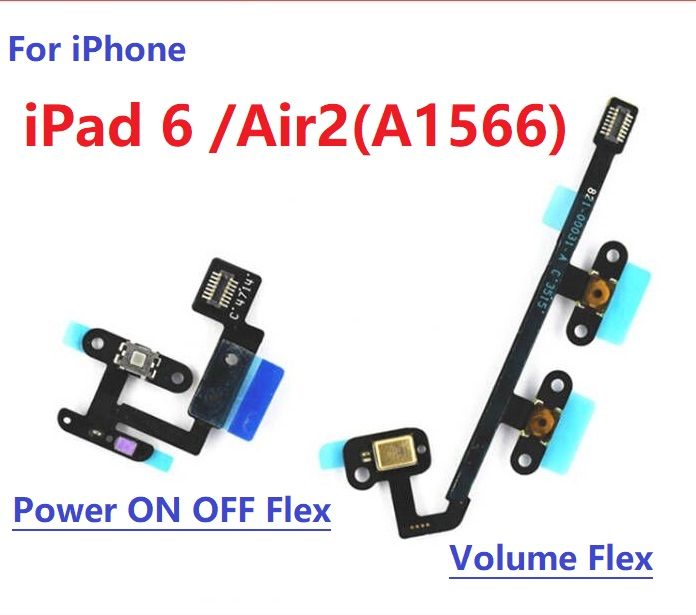 Power Switch Button For iPhone iPad 6 Air 2 A1566 On Off Volume Key ...