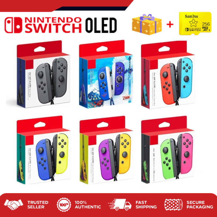 【Gift 256GB SD Card】Wireless Control JoyCon Gamepad For Nintendo Switch Oled Controllers With ...