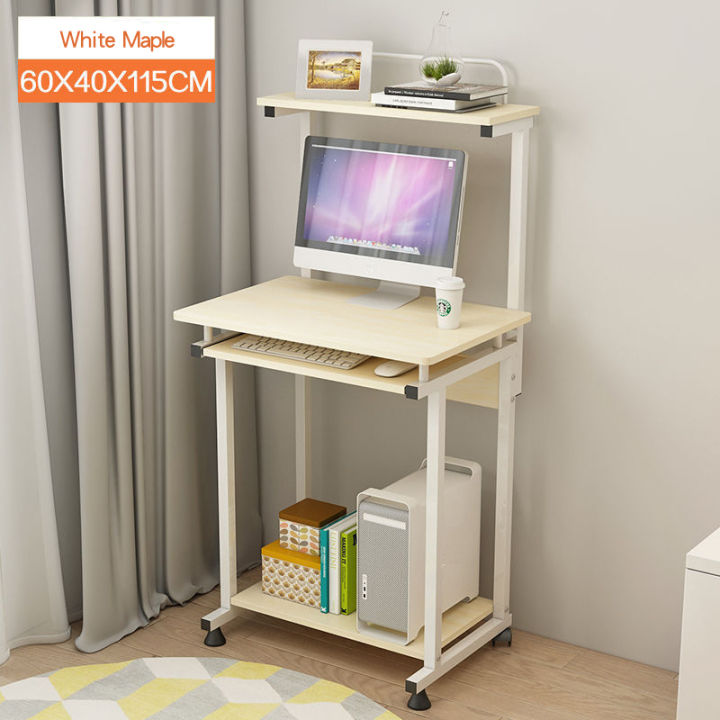 Desktop Computer desk space saver table bedroom minimalist desk pc ...