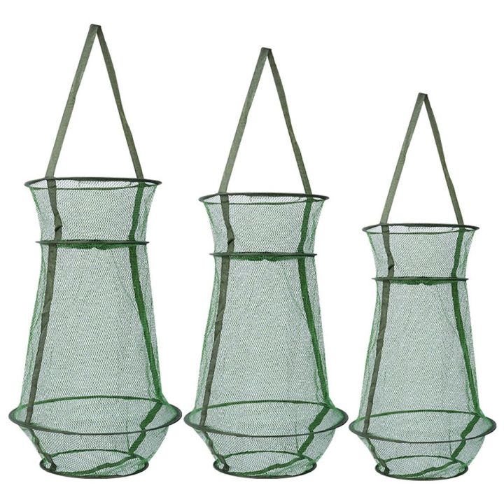 MASEN Outdoor Portable Foldable Collapsible Lobster Storage Cage Fish ...