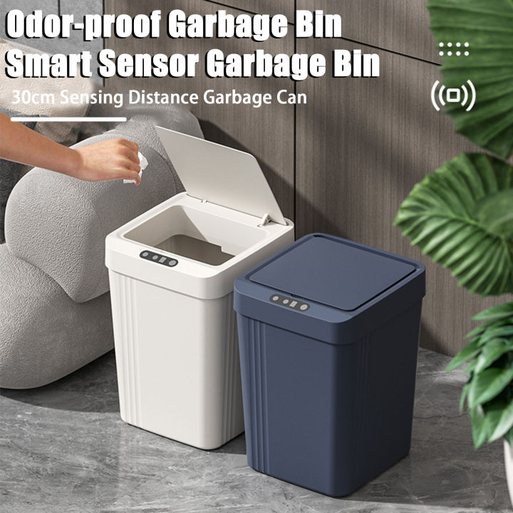 Airtight Trash 13l Large Capacity Touchless Garbage Bin with Lid ...