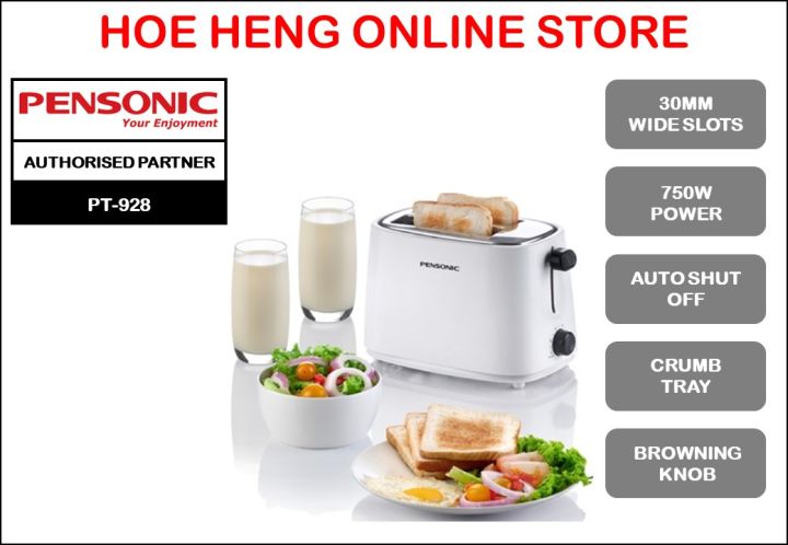 Pensonic 2 Slice POP UP Toaster / PT-928 | Lazada