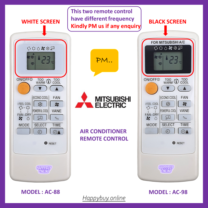 Mitsubishi Electric Aircond Air Conditioner Remote Control Mitsubishi Air cond Remote | Lazada