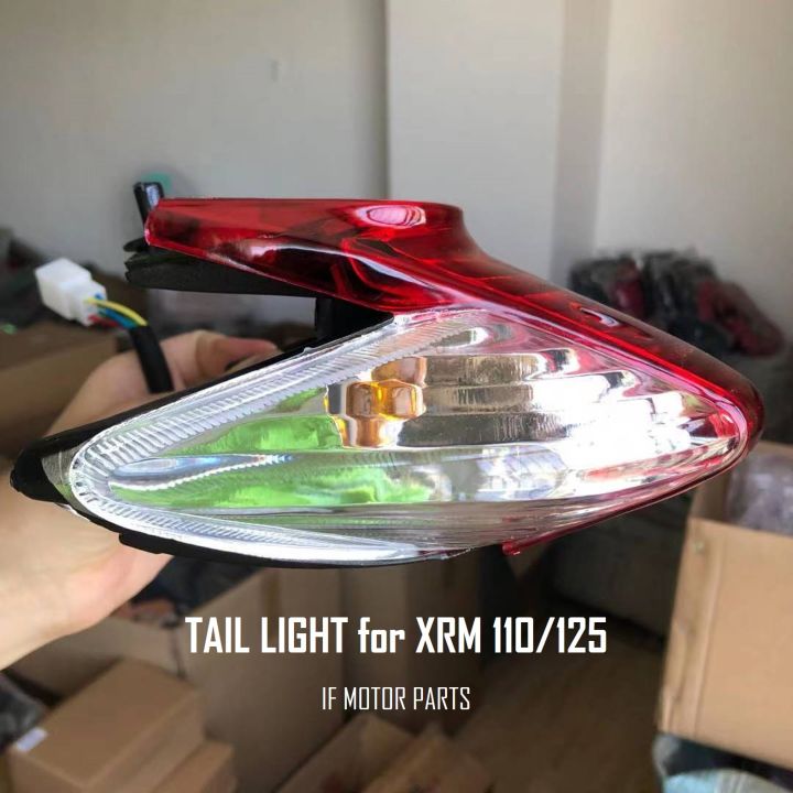 [Tail light] Honda XRM 110 125 Red White Yellow Tail Light Assembly w ...