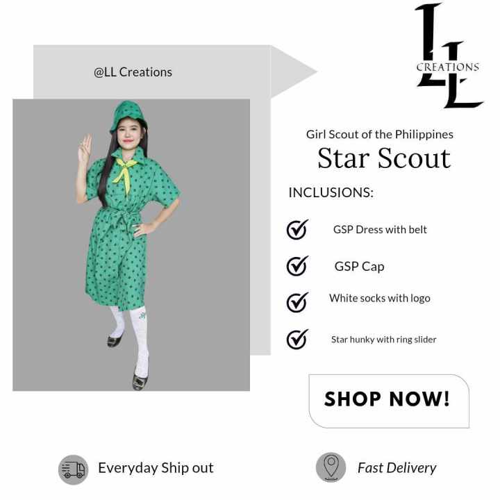 [LLCRERATION] [SHOOL GIRL SCOUTING UNIFORM] [STAR SET TYPE A / TYPE B ...