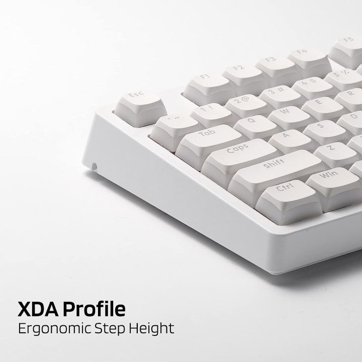[ufxk] XDA Profile Pudding Keycaps Set, PBT Double Shot Translucent for ...