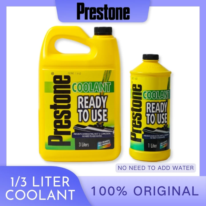 prestone coolant ready to use green Prevents overheating rust coolant ...