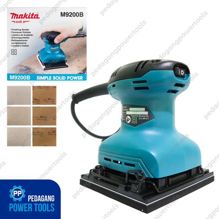 MAKITA M9200B Mesin Amplas Kayu Listrik Kotak Persegi Sheet Sander ...