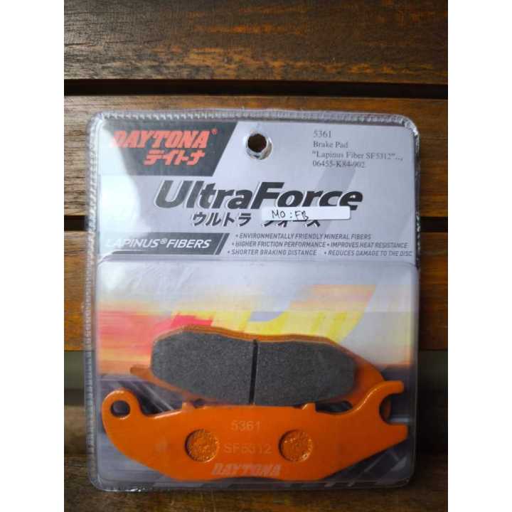 DISPAD DEPAN CRF150 PCX160 ADV160 ORIGINAL DAYTONA LAPINUS FIBERS ...