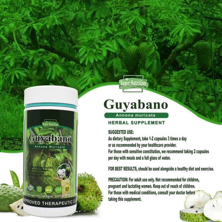 Guyabano 100capsules 500mg | Lazada PH