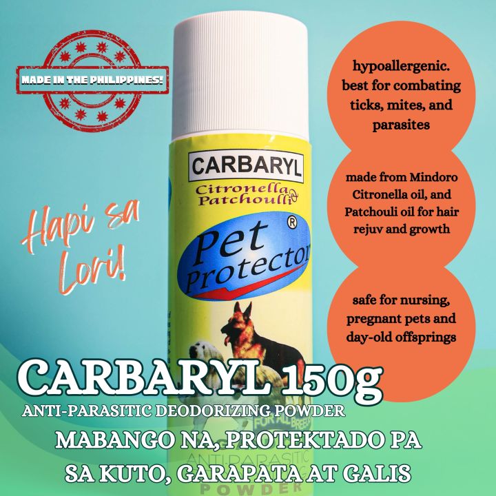 Pet Powder by LORI(CARBARYL) 150g for parasites, wound, rashes | Lazada PH